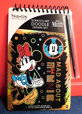 Disney Minnie Mouse Fashion Angels Scratch Art Doodle Design set Brand ...