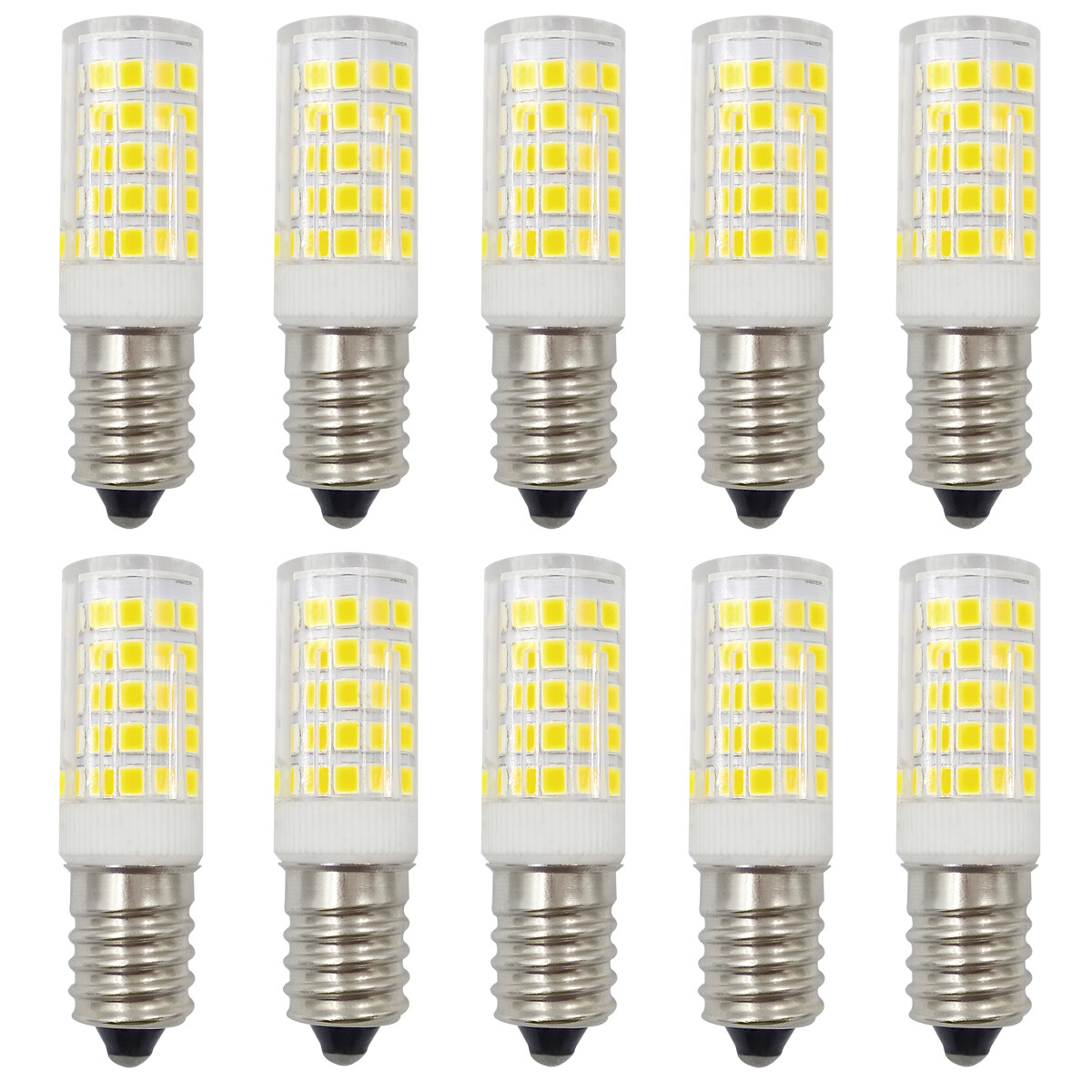 E14 Screw Base Lights 64-2835 LED Light Bulb Ceramics Lamp 110V/220V ...