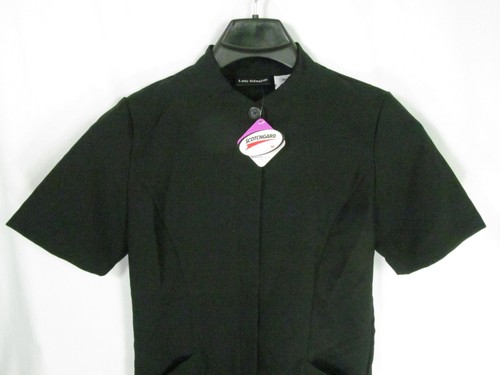 Lady Edwards Women's Uniform Top Size XXS Black Button Front NWT (1178 ...