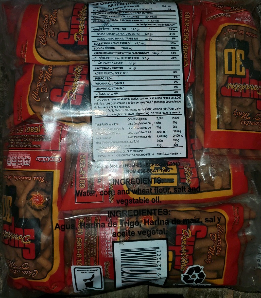 Churritos (corn sticks) Super 30 12 pack | eBay
