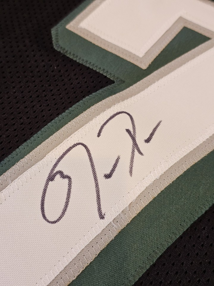 Jason Peters Autographed/Signed Jersey Beckett Sticker Black Custom ...