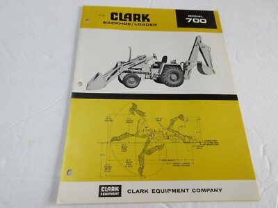 Clark 700 Backhoe Loader 4 Page | eBay