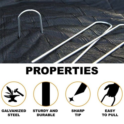 Tent Ground Nails U-Shaped Pegs Ground Anchor Wind Stake Peg For Fixed ...