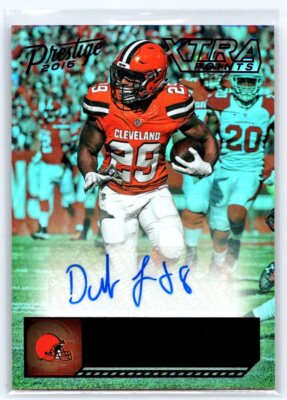 2016 Panini Prestige #44 Duke Johnson 2/5 Veteran Signatures -Xtra ...