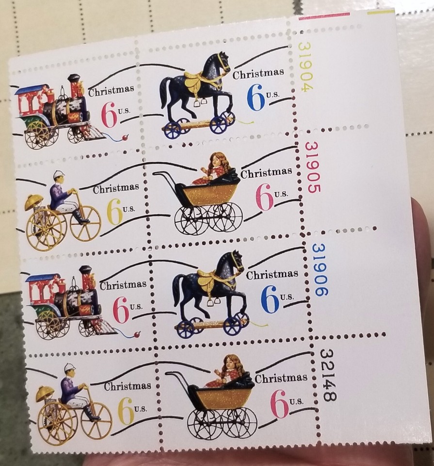 LG CHRISTMAS STAMP PB LOT~1415~1416~1417~1418~1445~1471~1472~1508~1550 ...