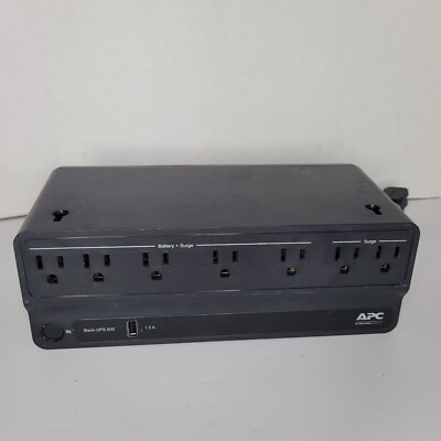 APC Back-UPS 600VA 7-Outlet/1-USB Back-Up Black BE600M1 Power Supply ...