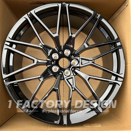 1PC 21" GLOSS BLACK SQUARE STYLE WHEEL RIMS FITS 2019+ BMW F95 X5M ...