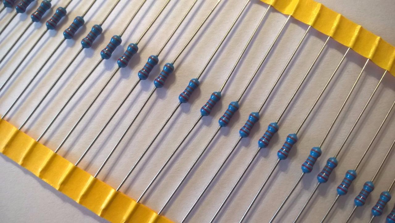 ZML29 Lot of 100pcs KOA MF55 Series Metal Film Resistor 2.21K Ohm 1/4W ...