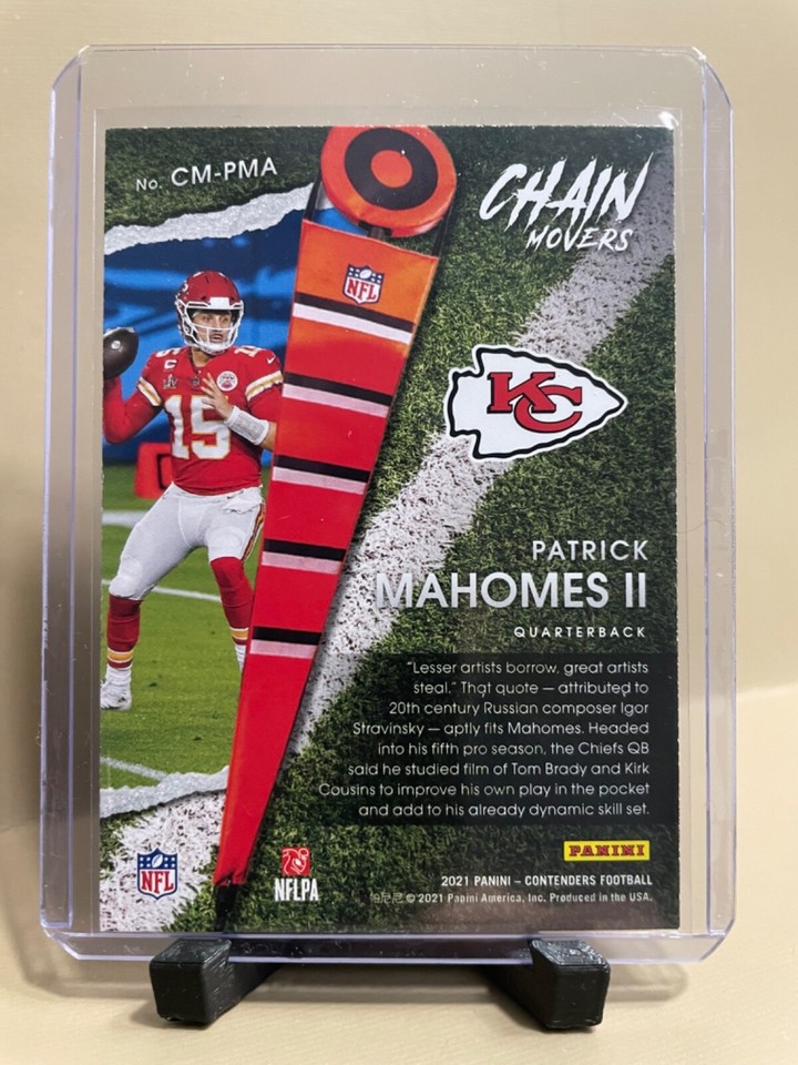 2021 Panini Contenders Patrick Mahomes #CM-PMA Chain Movers Kansas City ...