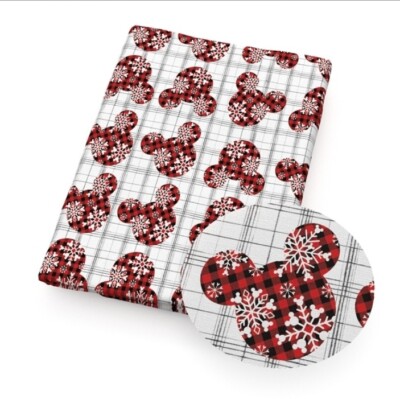 Christmas Tree character Polyester Cotton blend fabric 20"x55" 1146621 ...