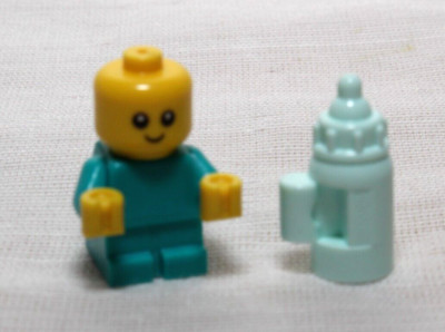 LEGO Baby Green Blue Teal Minifigure | eBay