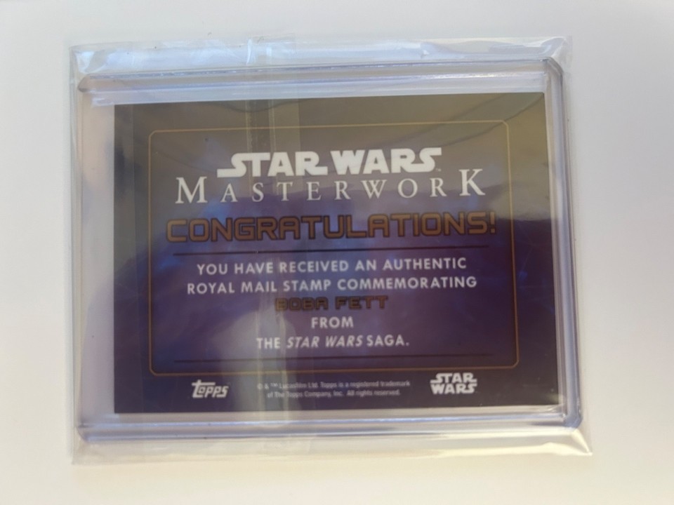 Star Wars Topps Masterworks Stamp - Boba Fett - 70/99 | eBay