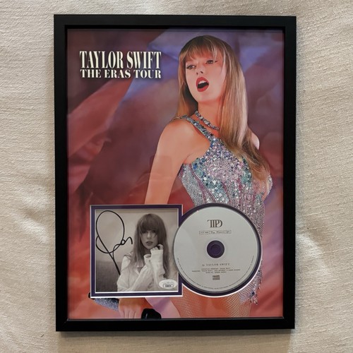 Taylor Swift Signed TTPD CD Framed Autograph JSA COA Eras Tour 12x16 | eBay