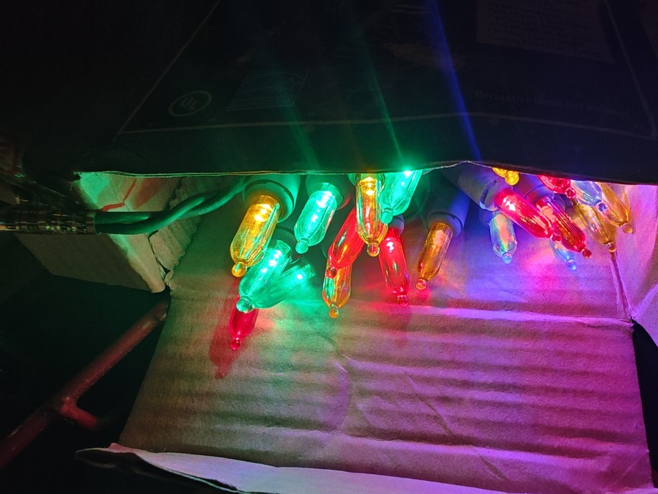 LED Christmas Multi Color Lights 50 String Green Wire 2 Boxes Holiday ...