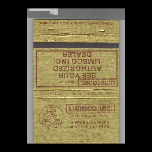 40 Strike Matchbook Cover Limbo Quality Outdoor Power Equipment OH | eBay