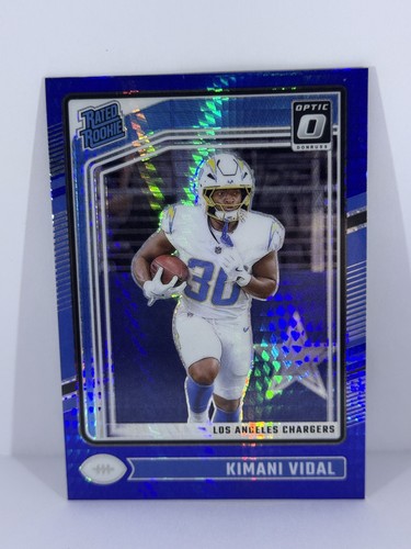 2024 Donruss Optic Rated ROOKIE Blue Hyper Prizm Kimani Vidal #262 ...