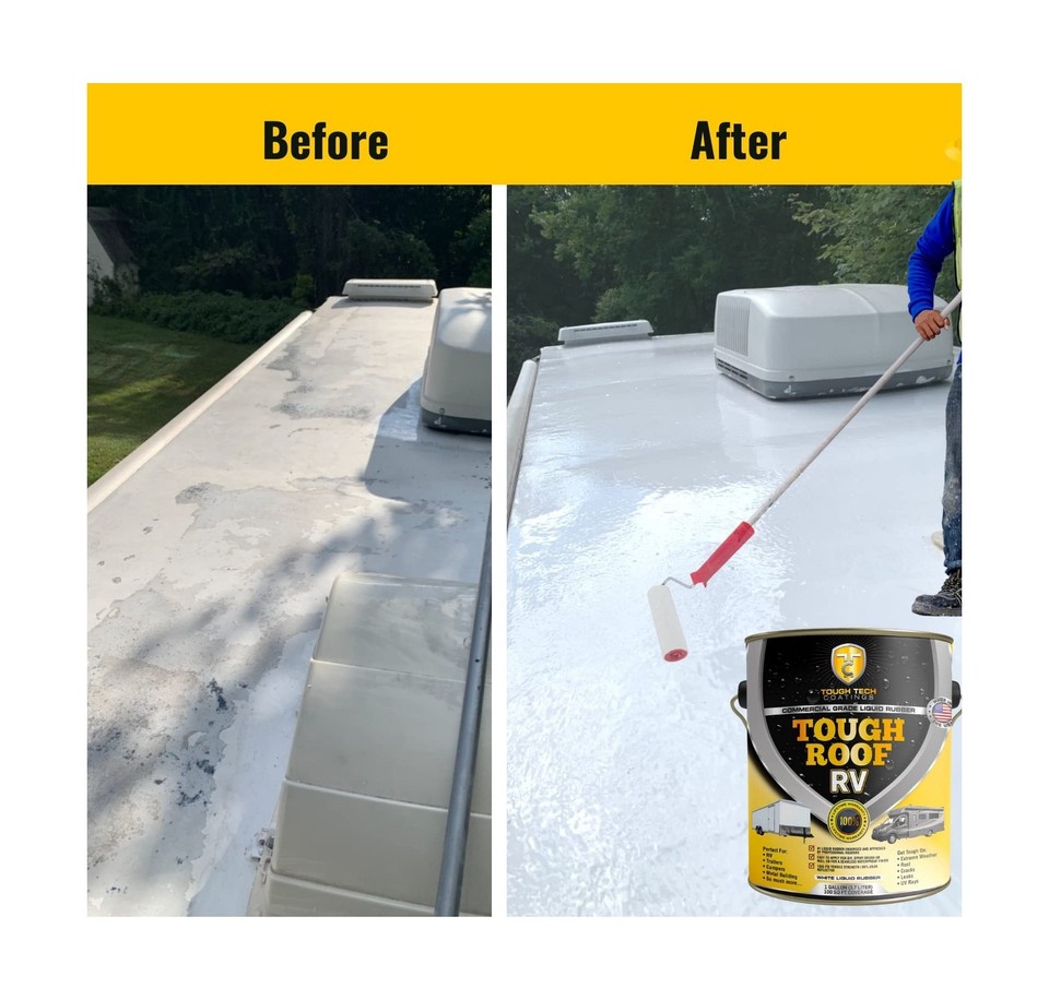 RV Roof Sealant - RV Roof Coating for RV, Campers, and Buildings ...