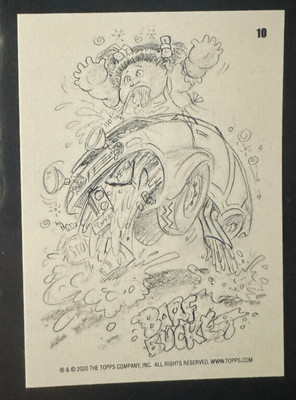 2020 Topps Garbage Pail Krashers, Rough Art BARF BUCKET #10 - Rough Art ...