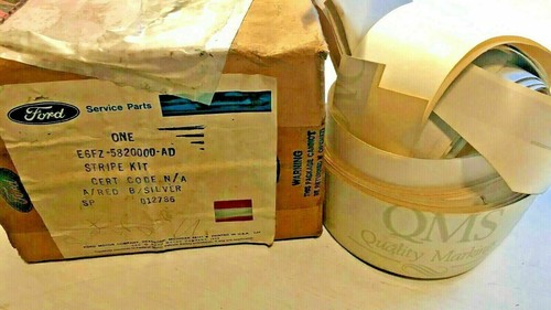 NOS 1988 FORD ESCORT 4 Door BODY PIN STRIPE KIT Red / Silver - C4 | eBay