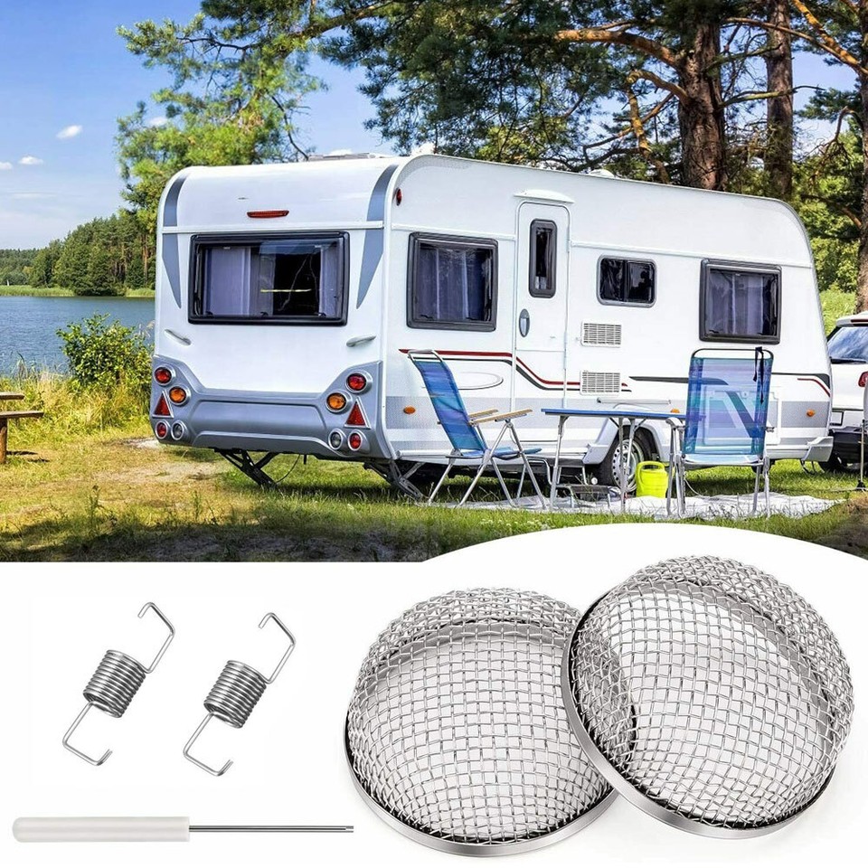 2.8 inch Flying Insect Bug Screen Camper Mesh For RV Furnace Vent Cover ...