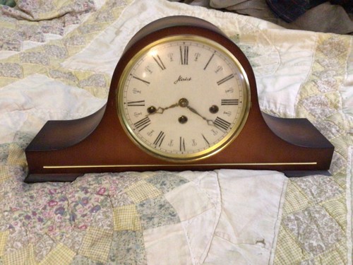 vintage W. Haid 2 Jewel Mantle clock, clean but for parts or repair ...