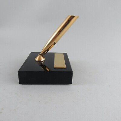 Vintage Sheaffer Black Onyx Pen Holder Desk Stand | eBay