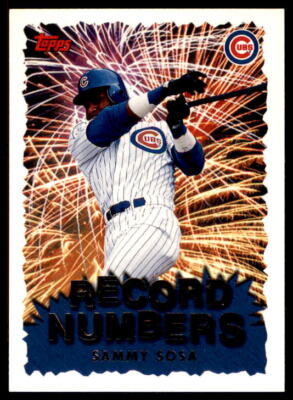 1999 Topps Record Numbers Chicago Cubs #RN5 Sammy Sosa MINT | eBay
