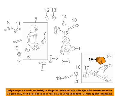 GM OEM 10-20 Impala Suspension Components-Lower Cntrl Arm Rear Bushing ...