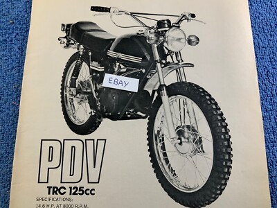 1972 Power Dyne Vehicles Motorcycle PDV TRC 125 - Vintage Motorcycle Ad ...