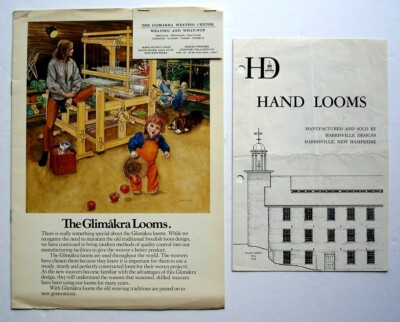 Vavstolsfabriken Glimakra Looms & HD Hand Looms Sales Brochures | eBay