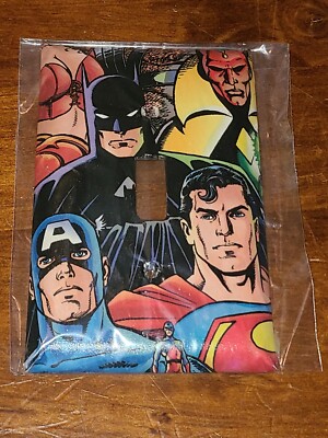 BATMAN VISION CAPTAIN AMERICA SUPERMAN LIGHT SWITCH PLATE | eBay