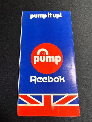 Pump It Up! REEBOK The Pump Shoe Paper Insert Ad/ Instructions 1990 ...