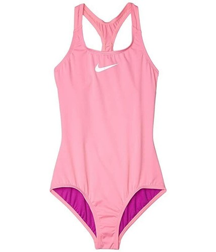 Nike L9231 Kids Pink Racerback One-Piece Swimsuit Size Large | eBay