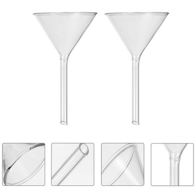 2pcs Filter Funnel Triangle Funnel Scientific Glass Funnel Set | eBay UK