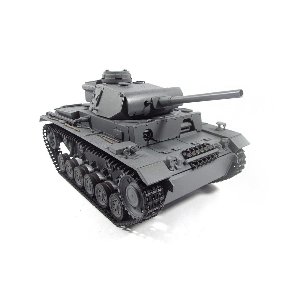 Mato 1/16 RC Tank Almost Full Metal Panzer III Model BB Shooting Gray ...