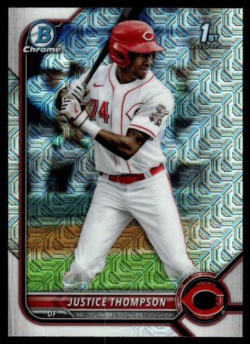 2022 Bowman Chrome Mega Box Justice Thompson Cincinnati Reds #BCP-59 | eBay