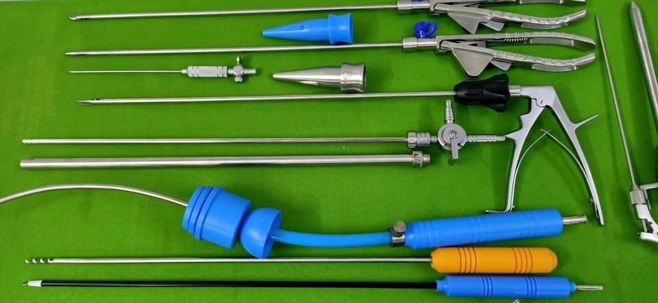 19pc Laparoscopic Mini Surgery Set 5mmx330mm Endoscopy Surgical ...