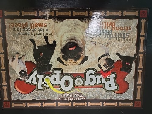 Pug-Opoly Pugopoly Pug Dog Board Game Night 2 To 6 Players 730799003424 ...
