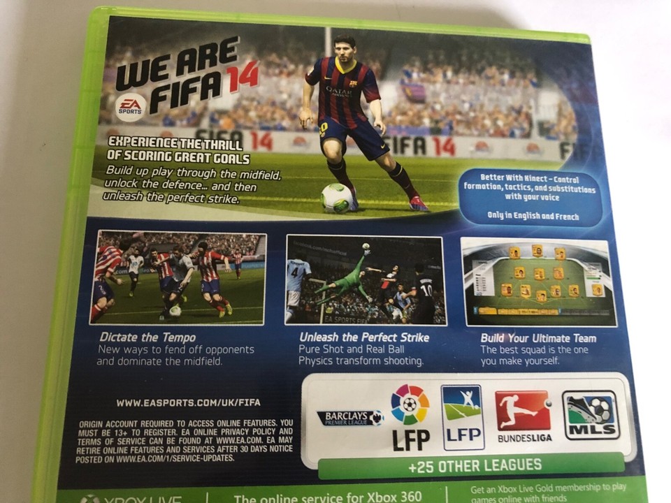XBOX 360 FIFA 14 Microsoft Video Game PAL 3+ Boxed Original Classic ...