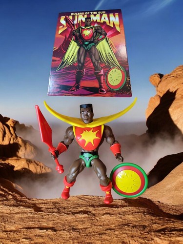 🔥Masters of the Universe Retro SUN-MAN Figure Origins Rulers 3-Pack ...