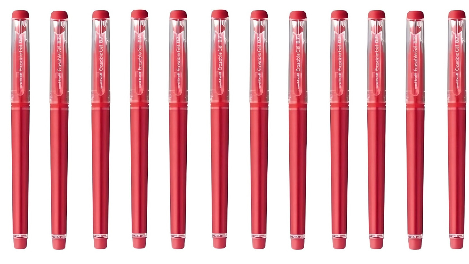 Uni-Ball Erasable Gel Ink Rollerball Pen 0.7mm Medium 12 Pack Red | eBay