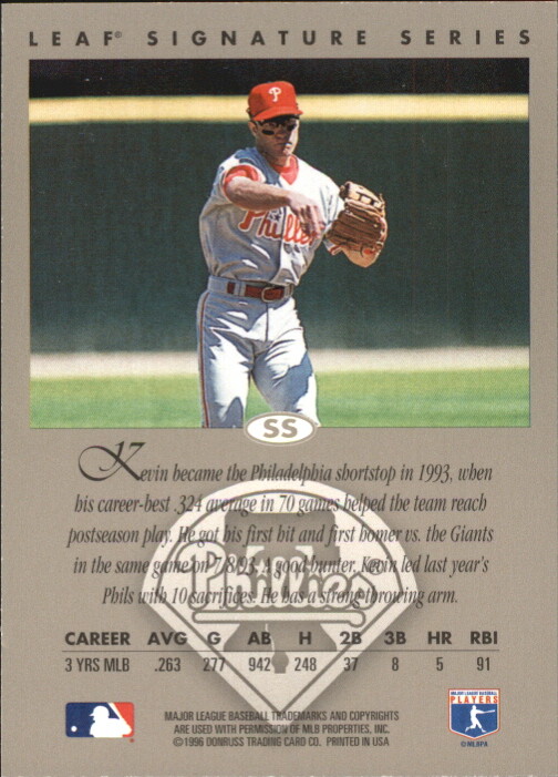 1996 Leaf Signature Autograph Gold #215 Kevin Stocker NM-MT | eBay