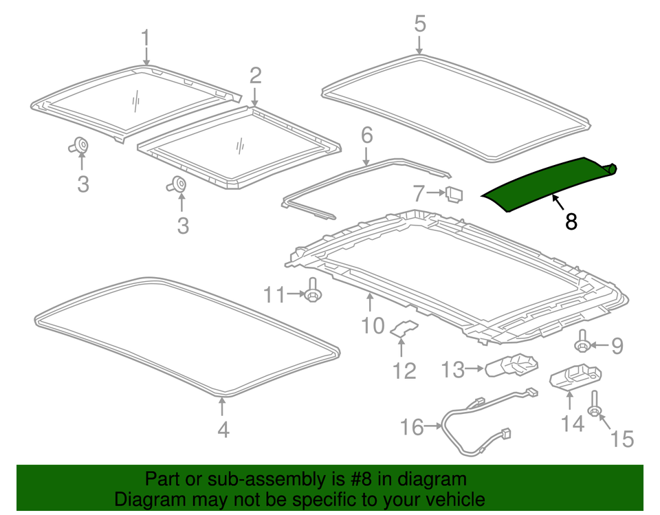 Genuine GM Sunshade 84572608 | eBay