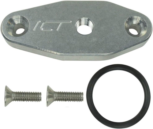 LT L83 LT1 L86 Turbo Oil Supply Port 1/8" NPT Feed Plate Billet Gauge ...