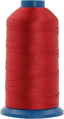 Tex 135 Bonded Nylon Thread for Sewing 1250 Yds T135 Heavy Duty Red ...