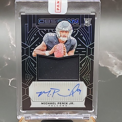 MICHAEL PENIX JR. 2024 OBSIDIAN RPA ROOKIE INK PATCH SILVER RC AUTO ...