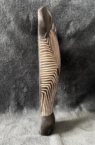 Vintage Hand - Carved African Zebra Mask Wall Decor Tribal Art ...