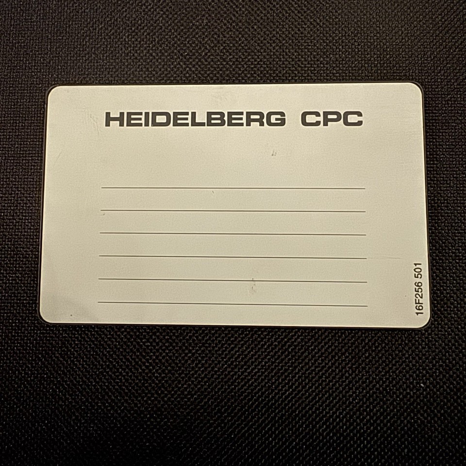 Heidelberg CPC Memory Card 16F256 501 Printing | eBay UK