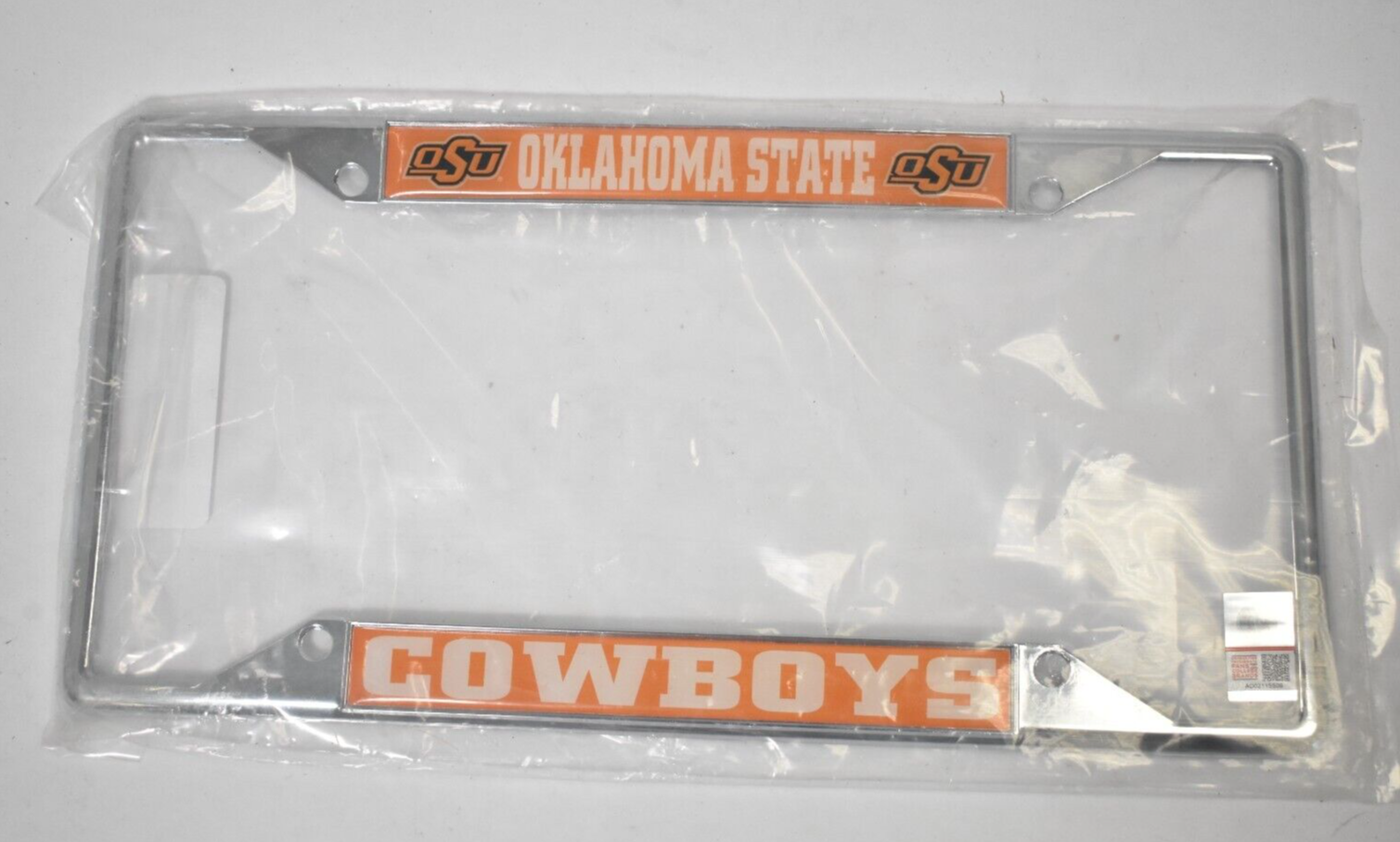 Oklahoma State Cowboys License Plate Frame Aluminum 12" x 6-1/8 ...