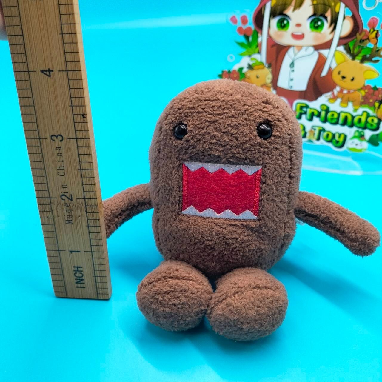 Domo Kun H065 Sekiguchi Mascot Plush 4" Bean Bag Stuffed Toy Doll Japan ...